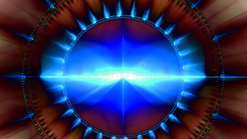 Abstract Fractal Exploding Star with Various Decorative Elements in ...