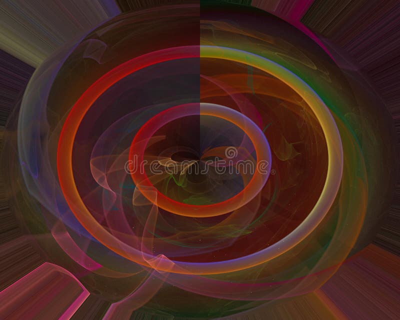 Abstract Digital Science Shape Beautiful Fractal Effect Decorative ...