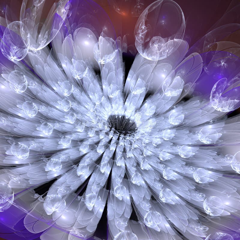 Abstract fractal flower. stock illustration. Illustration of petal ...