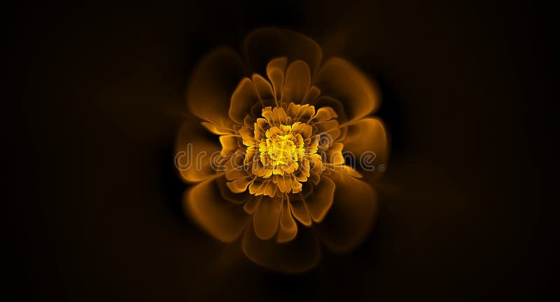 Abstract Fractal Flower Pattern. Stock Illustration - Illustration of ...