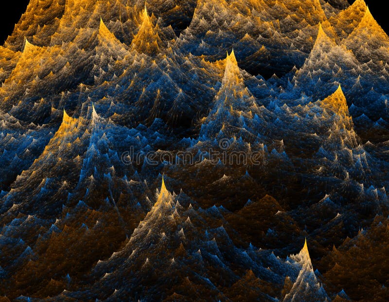 Abstract Fractal Illustration for Creative Design Stock Image - Image ...
