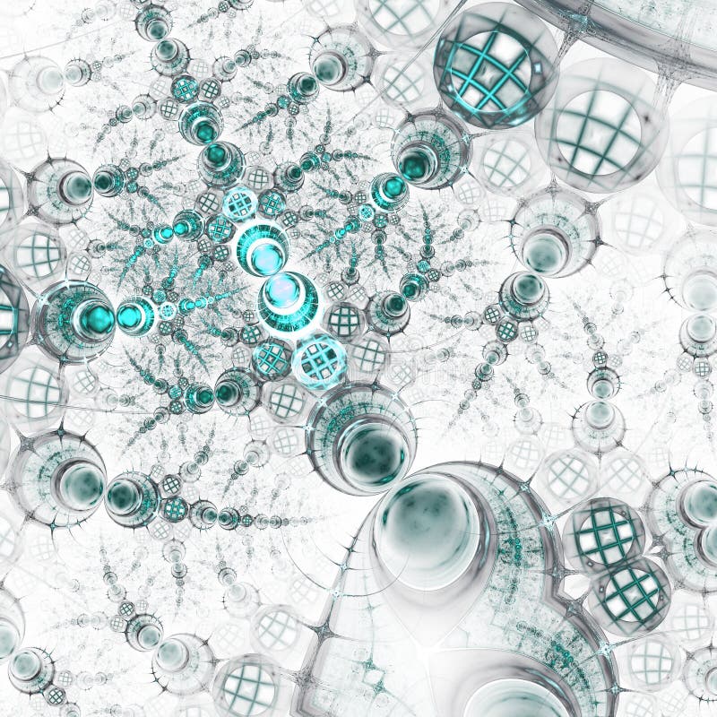 Abstract fractal network stock illustration. Illustration of chaos ...