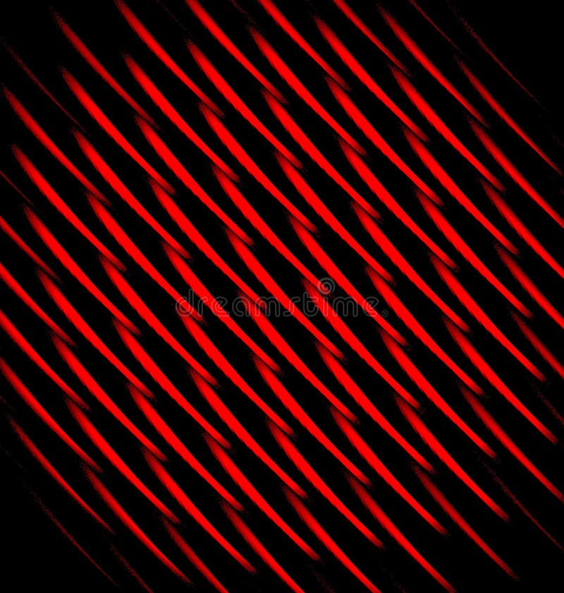 Abstract Fractal Parallel Red Lines on Black Stock Image - Image of ...