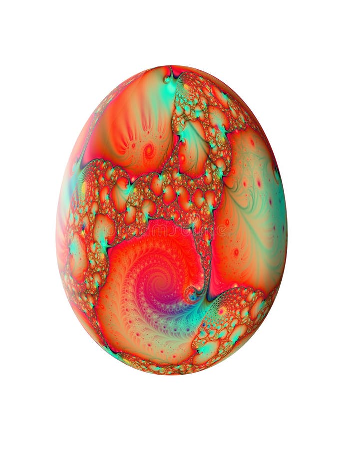 Abstract Fractal Pattern. Easter Egg. Illustration Stock Illustration ...