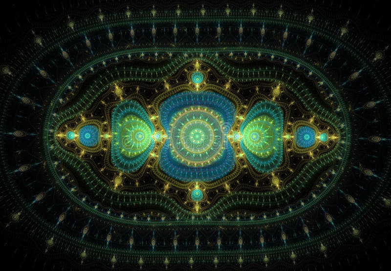 Abstract Fractal Pattern Like Carpet Stock Illustration - Illustration ...