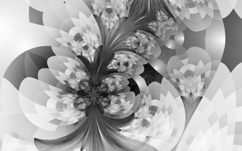 Abstract Fractal Patterns and Shapes. Dynamic Flowing Natural Forms ...