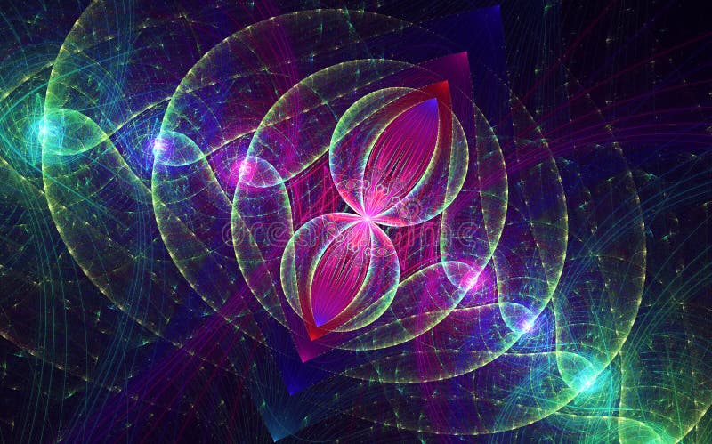 Abstract Fractal Patterns and Shapes. Dynamic Flowing Natural Forms ...