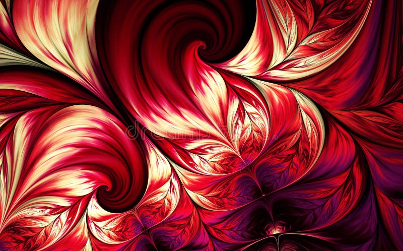 Abstract Fractal Patterns and Shapes.Mysterious Psychedelic Relaxation ...