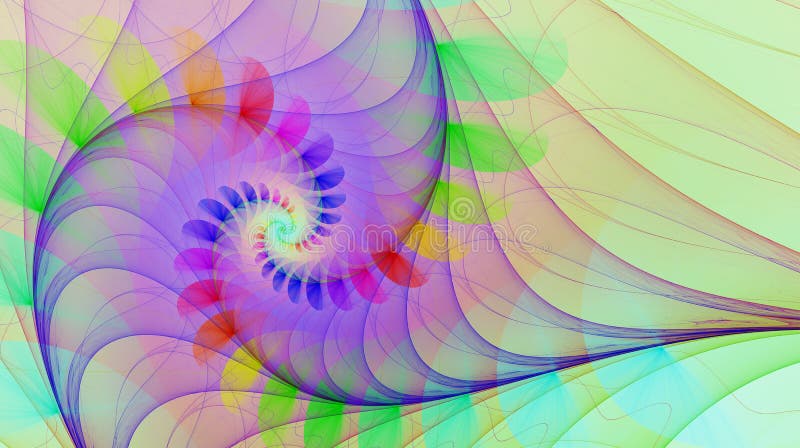 Abstract Fractal Patterns and Shapes.Mysterious Psychedelic Relaxation ...