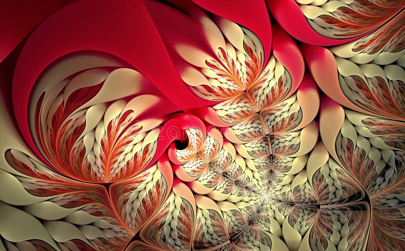 Abstract Fractal Patterns and Shapes.Mysterious Psychedelic Relaxation ...