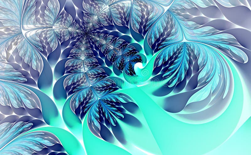 Abstract Fractal Patterns and Shapes.Mysterious Psychedelic Relaxation ...