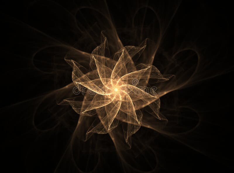 Abstract Fractal Patterns and Shapes. Space Geometry. Dynamic Flowing ...