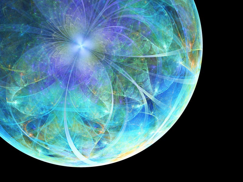 Abstract Fractal Planet Earth Stock Illustration - Illustration of ...