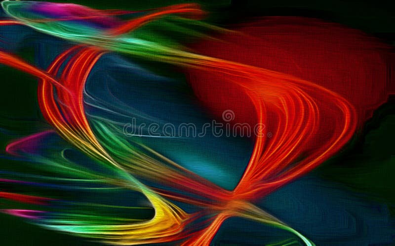Abstract Fractal Psychedelic Shape Texture with Color Pencil ...