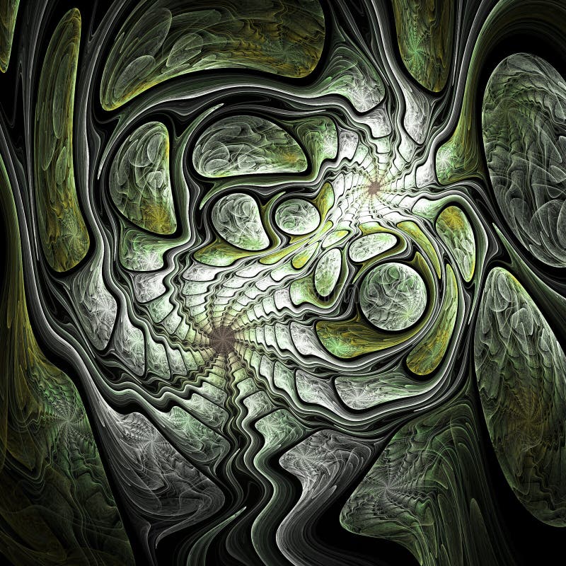 Abstract Fractal Spider Web Stock Illustration - Illustration of design ...