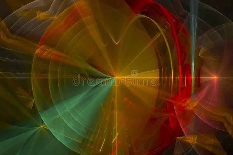 Abstract Fractal Vibrant Shape Unique Magnetic Style Glowing ...