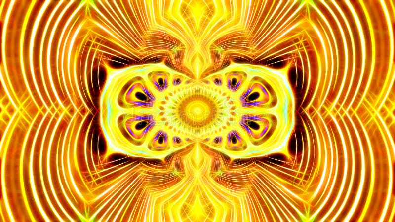 Fractal Yellow pattern stock illustration. Illustration of development ...