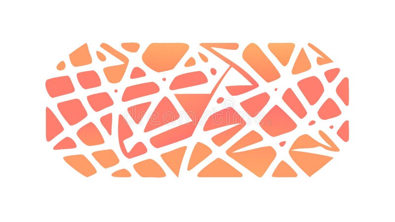 Fractured Orange Geometric Shapes Stock Illustrations – 297 Fractured ...