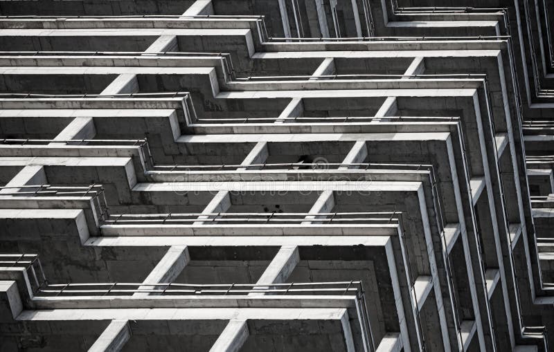 Abstract Fragment of Building Under Construction Stock Image - Image of ...
