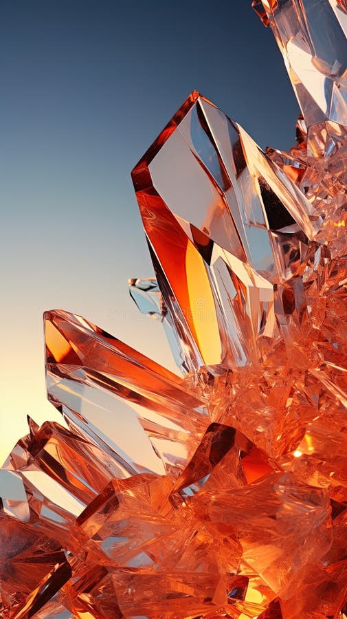 Abstract Fragments of Glass and Transparent Surfaces Stock Illustration ...