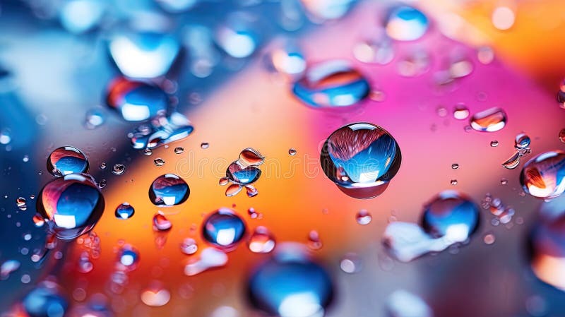 Abstract Fragments Resembling Summer Water Drops and Droplets Stock ...