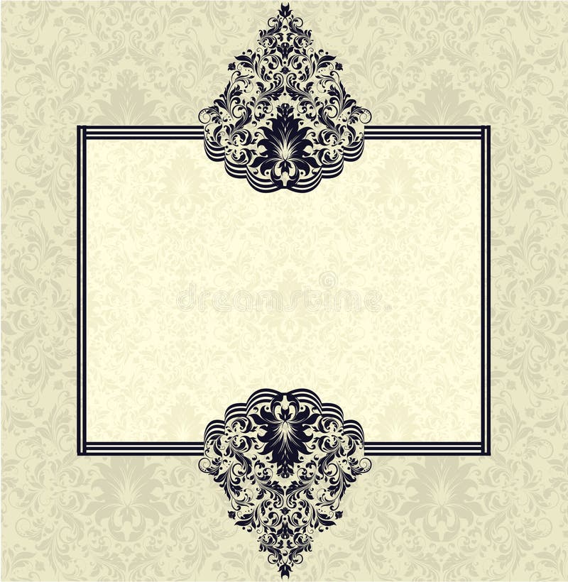 Abstract frame stock vector. Illustration of card, plant - 24486987