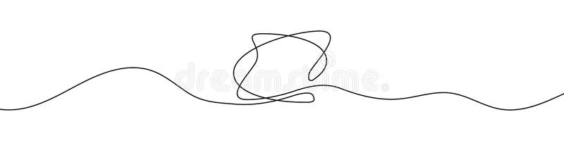 Abstract Frame in Continuous Line Drawing Style. Line Art of Frame ...