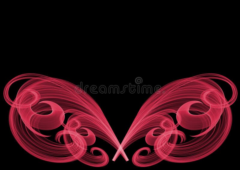 Abstract Frame Curl Line Unusual Bright Background Illustration Stock ...
