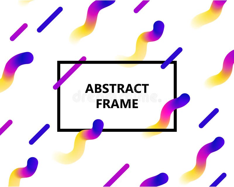 Abstract Frame Gradient Copy Stock Vector - Illustration of futuristic ...