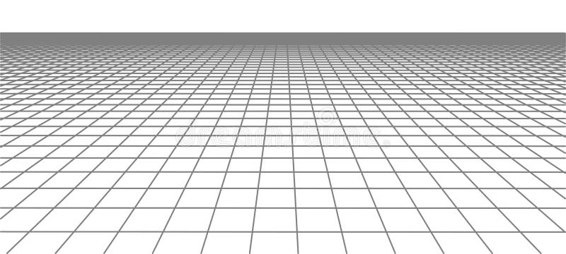 Abstract Frame Landscape. Vector Perspective Grid. 3d Mesh Stock ...