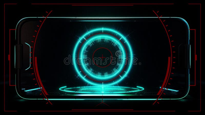 Robot Scanning Its Environment and Analyzing Surroundings Stock Video ...