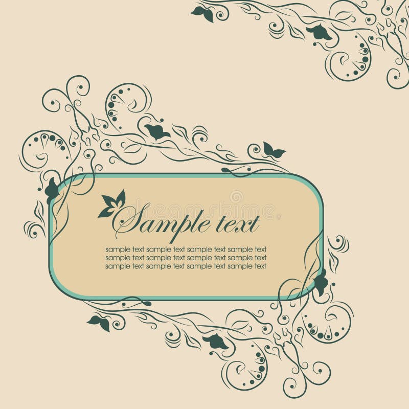 Abstract Frame with Pattern Stock Vector - Illustration of design ...