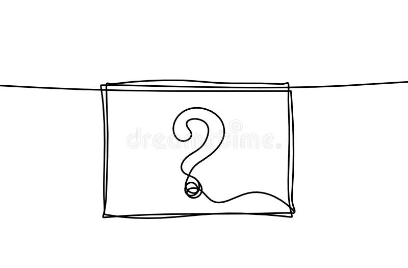 Question Mark Simple Frame Stock Illustrations – 436 Question Mark ...