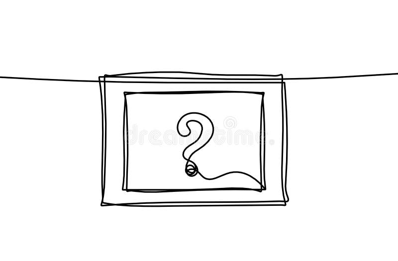 Question Mark Simple Frame Stock Illustrations – 436 Question Mark ...