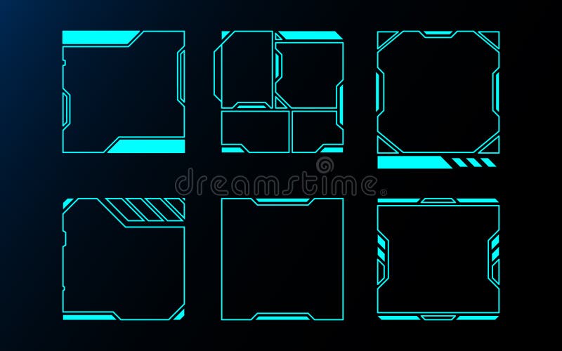 Abstract Frame Set Technology Future Interface Hud Stock Vector ... Abstract Frame Set Technology Future Interface Hud Stock Vector ...