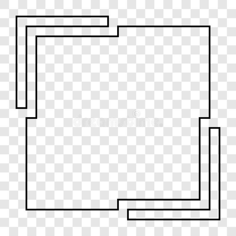 Abstract Frame on Transparent Background. Vector Illustration Stock ...