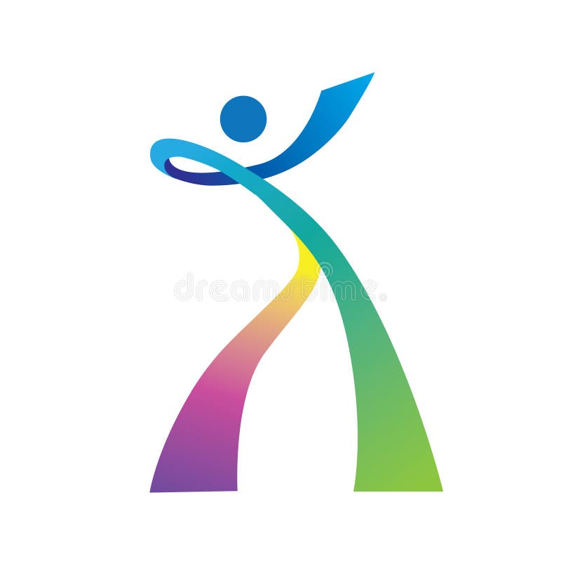 Abstract freedom dancer stock vector. Illustration of cheerful - 129065207