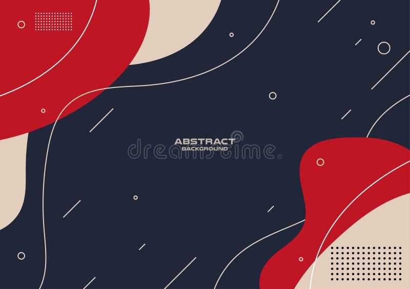 Abstract Freeform Shape Geometric Background Stock Vector ...