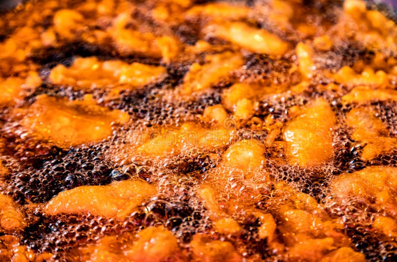 Abstract Fried Food in Hot Oil Background Stock Photo - Image of fried ...