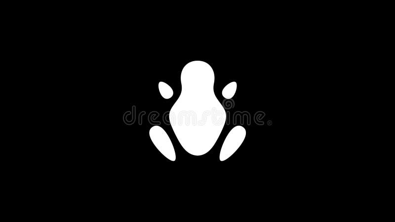 Abstract Frog Graphic Animation. Alpha Channel Stock Footage - Video of ...