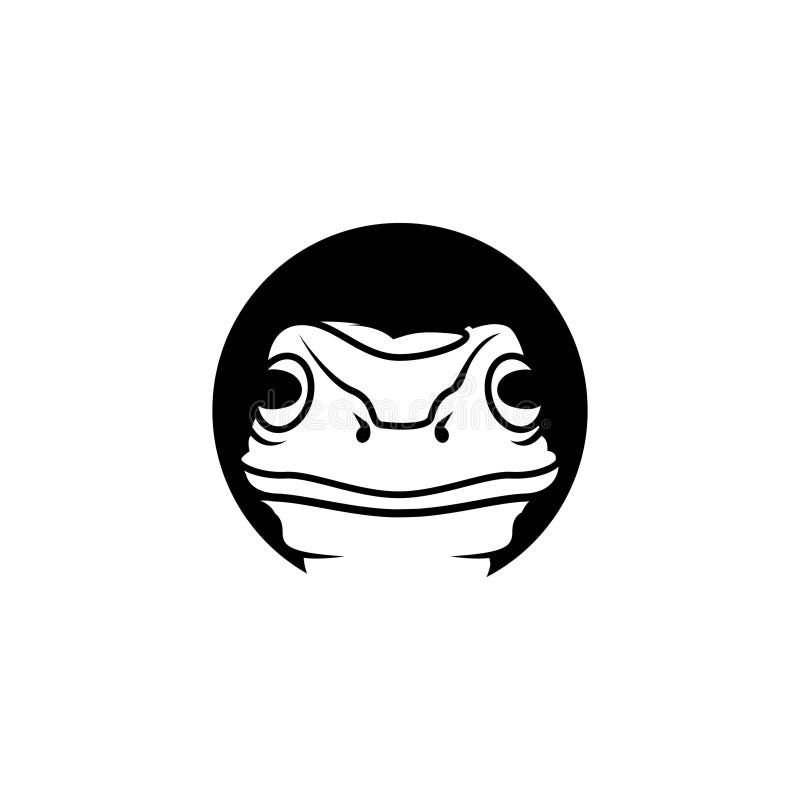 Abstract Frog Head Simple Line Logo Design Image Stock Vector ...