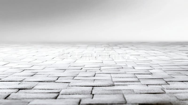 Abstract Frost-covered Brick Pattern in Minimalist Outdoor Setting ...