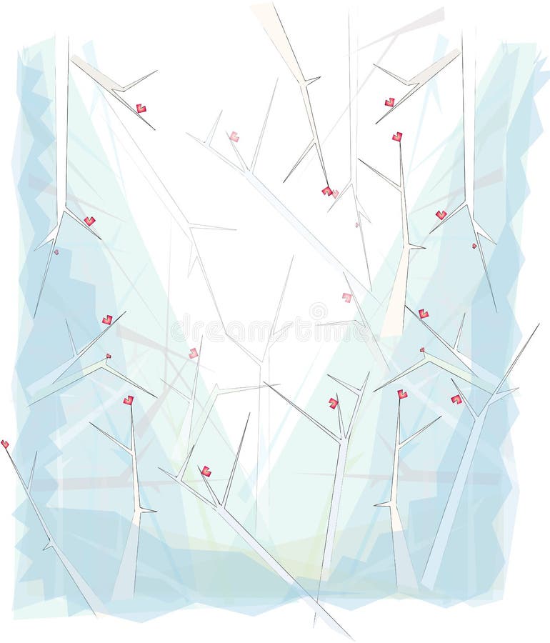 Abstract Frost and Ice Drawing Stock Illustration - Illustration of ...