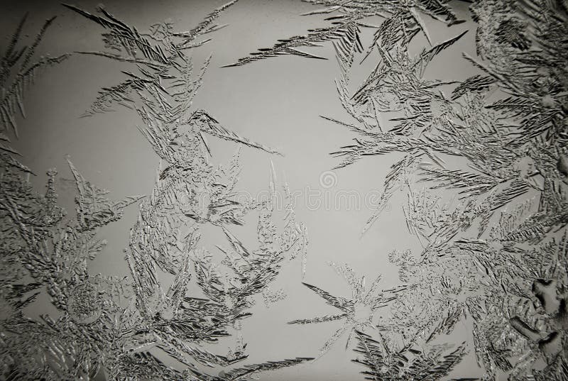 Abstract Frosted Pattern Ice. Stock Photo - Image of natural, snowflake ...