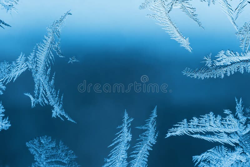 Abstract Frosty Pattern on Glass, Background Texture Stock Photo ...