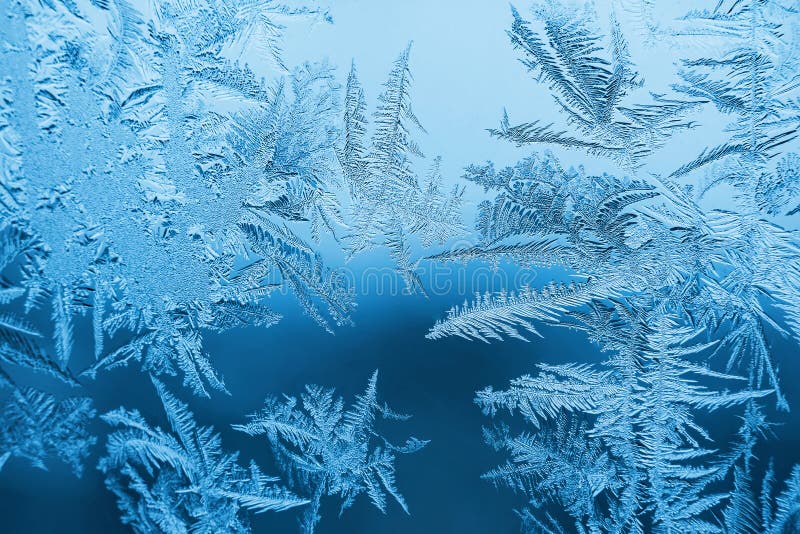 Abstract Frosty Pattern on Glass, Background Texture Stock Photo ...