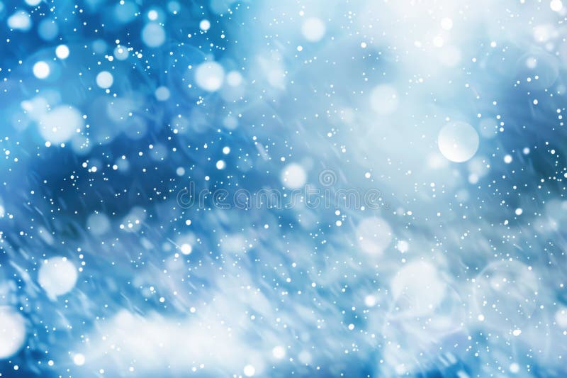 Abstract Frosty Patterns on Blue Background with Snowflakes Stock ...