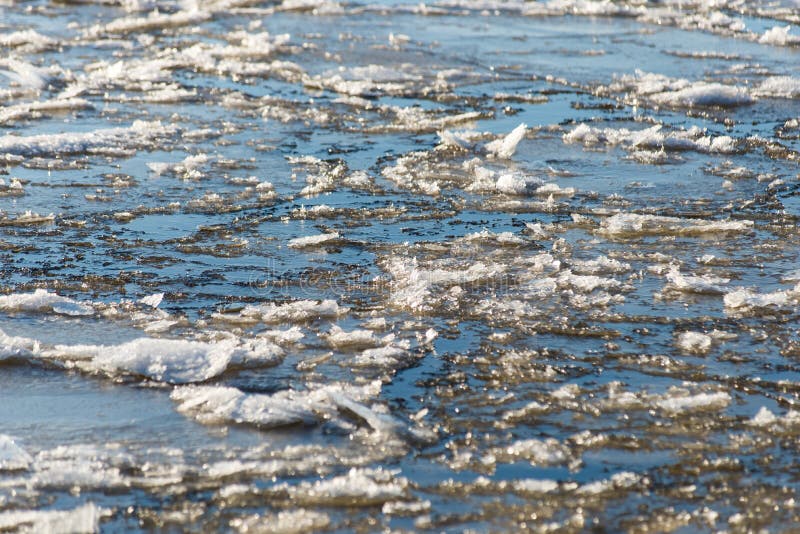 Abstract Frozen Ice Blocks in the Sea Stock Photo - Image of motion ...