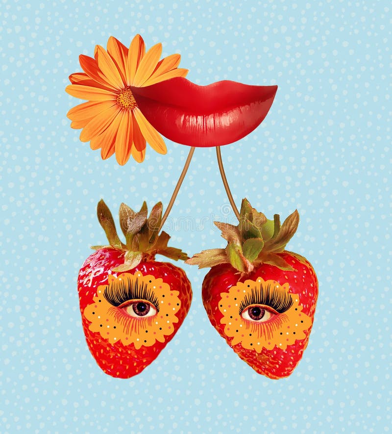 Strawberry Collage Stock Illustrations – 1,163 Strawberry Collage Stock ...