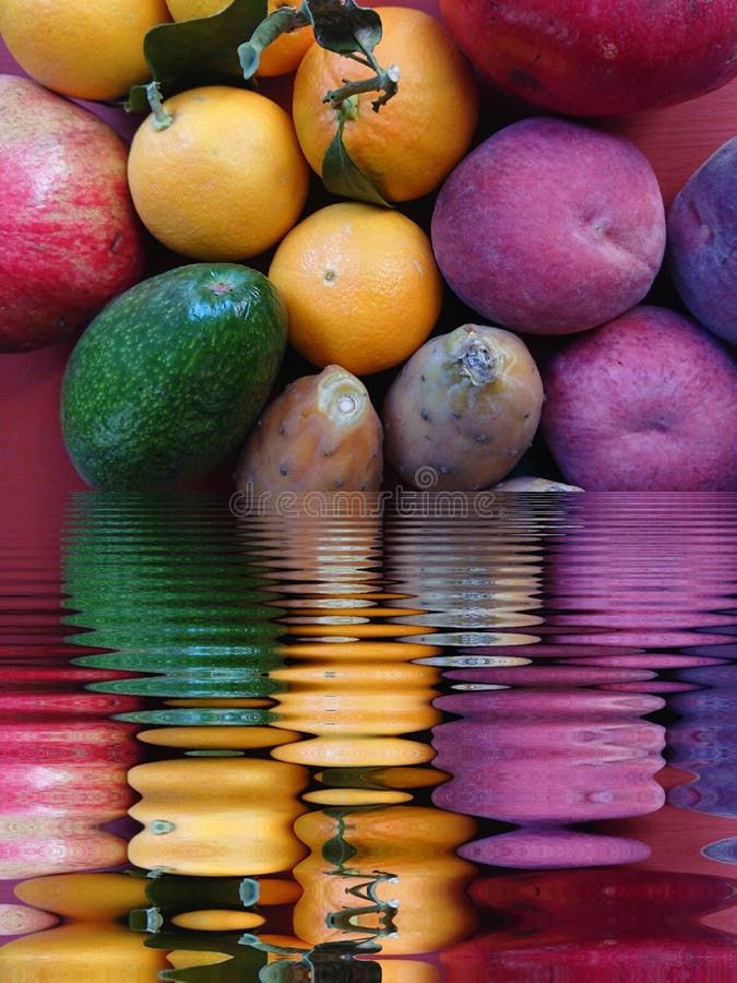 Abstract Colorful Fresh Fruit Art Stock Photo - Image of abstract ...
